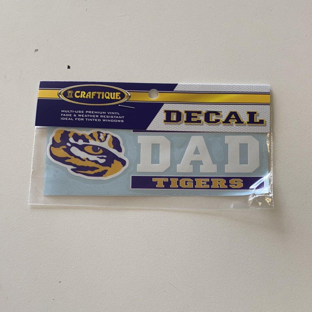 LSU Dad Decal exclusive at Tiger Nation